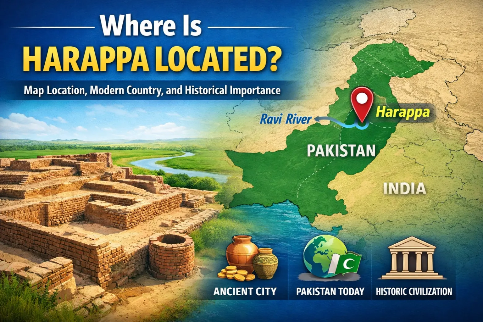 Where Is Harappa Located? Map Location, Modern Country, and Historical ...
